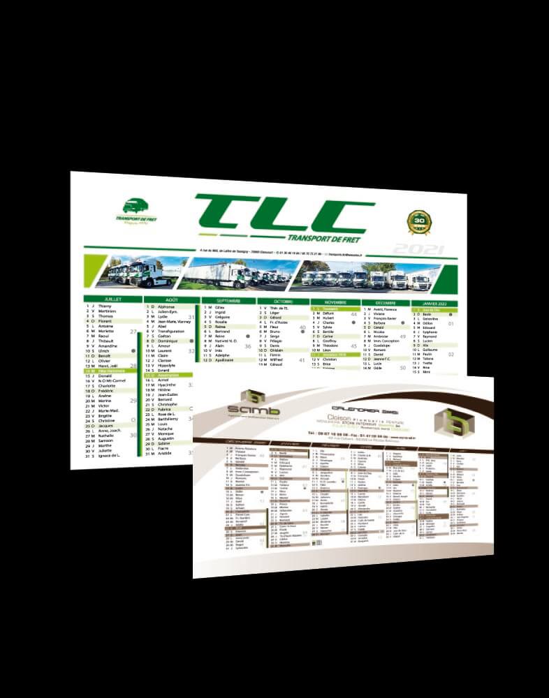 Calendrier mural personnalisé – Distri-com